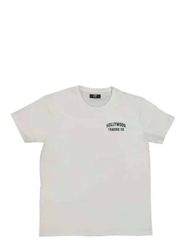 HTC LOS ANGELES Flocked-print T-shirt - Neutrals