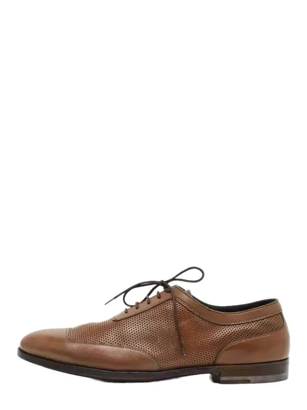 Bottega Veneta Perforated-details Oxford Shoes - Brown