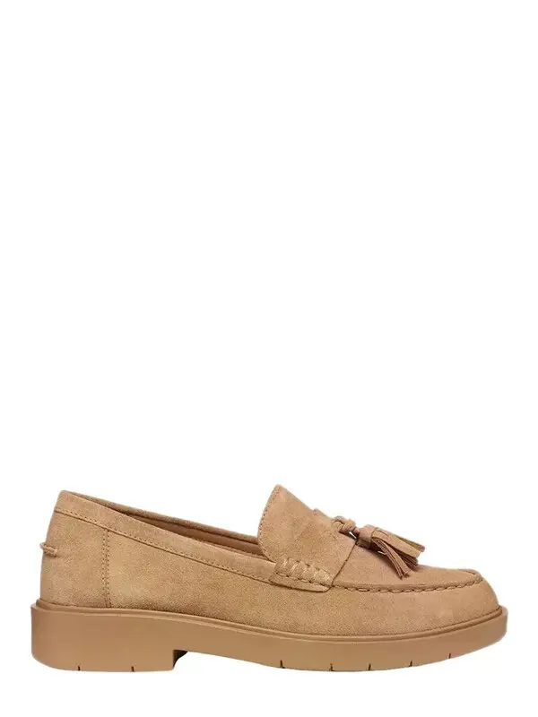 Geox Spherica Ec1 Tassel-detail Suede Loafers - Neutrals
