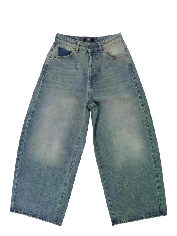 HTC LOS ANGELES Baggy Wide-leg Jeans - Blue