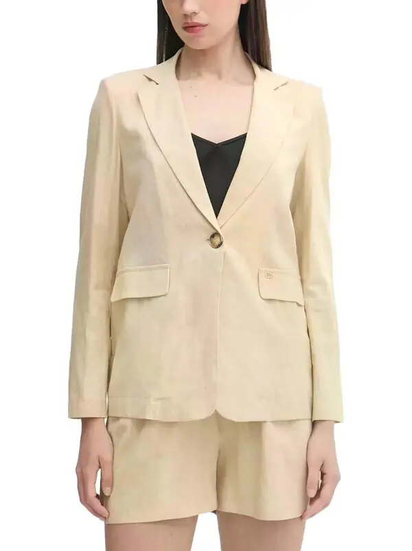 GAUDI Single-breasted Notched-lapels Blazer - Neutrals