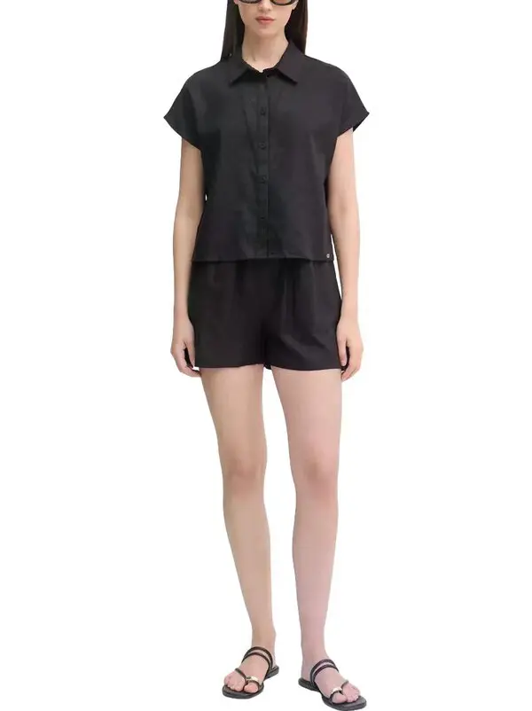 GAUDI Drawstring Elasticated-waist Shorts - Black