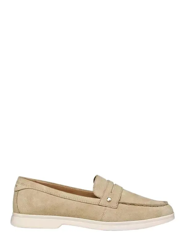 Geox Xand 3 Penny-slot Almond-toe Loafers - Neutrals