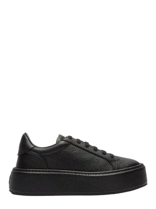 Casadei I-box Leather Sneakers - Black