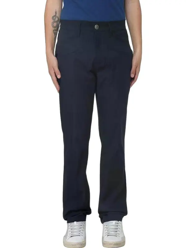 JECKERSON J18 Slim-fit Gabardine Trousers - Blue