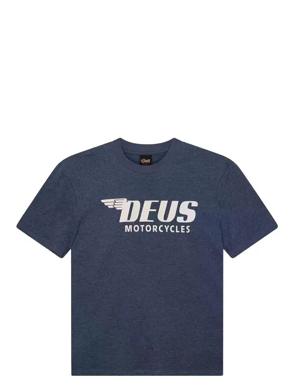Deus Ex Machina Logo-print Palermo T-shirt - Blue