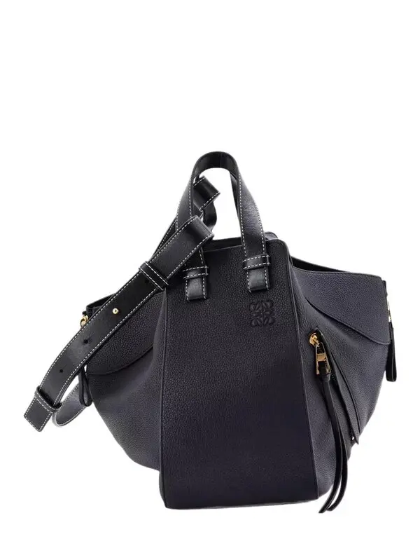Loewe Hammock Bag Leather Small Shoulder Bag - Black