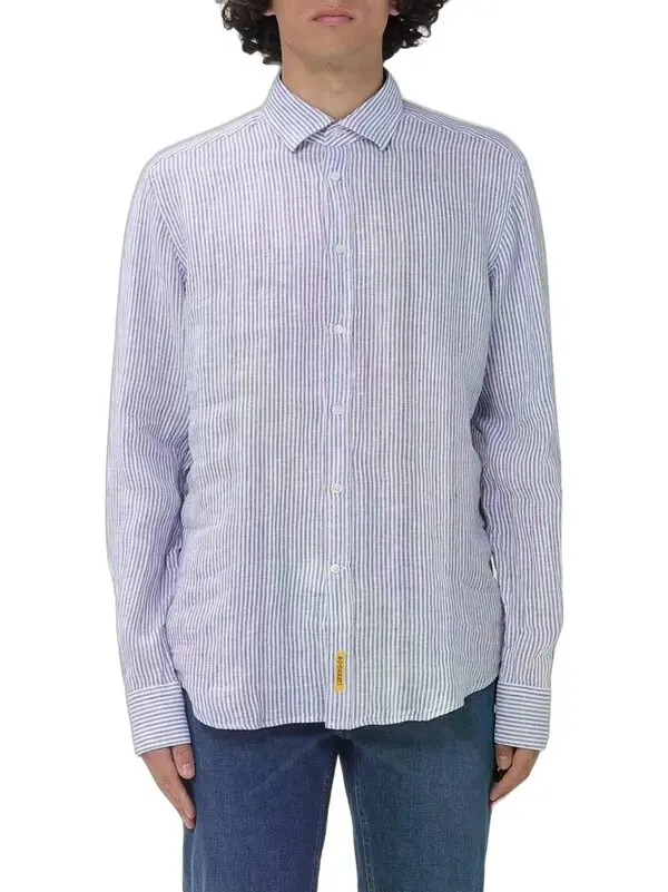 B.D.BAGGIES Striped Cotton Shirt - Blue