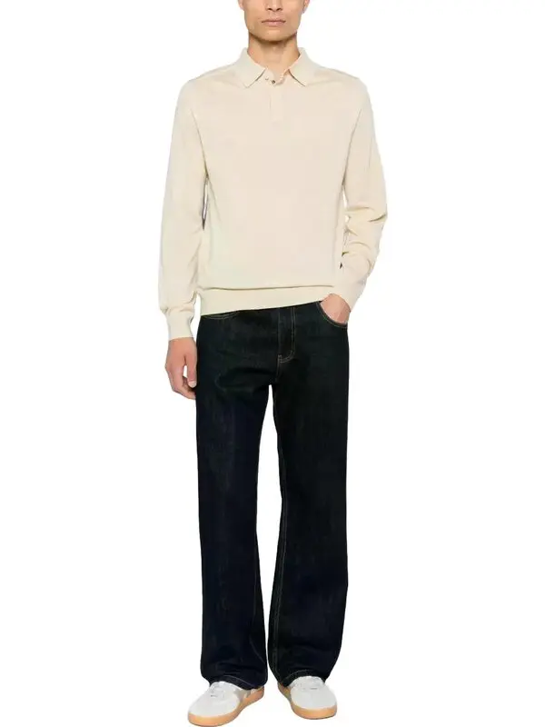 Paul Smith Long-sleeve Polo Shirt - Neutrals