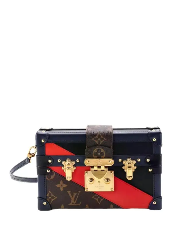 LOUIS VUITTON Petite Malle Handbag Limited Edition Monogram Canvas Clutch Bag - Multicolour