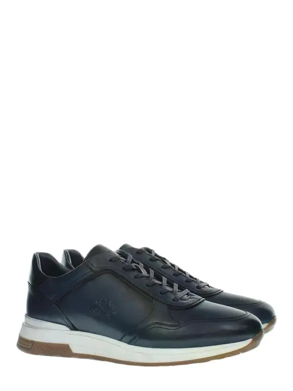 LA MARTINA Buttero Leather Sneakers - Blue