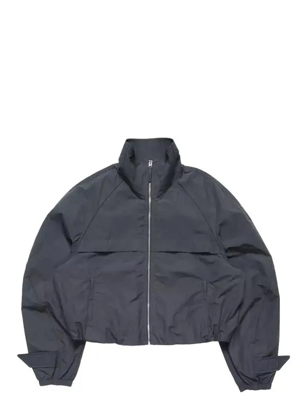 Acne Studios Logo-print High-neck Jacket - Grey