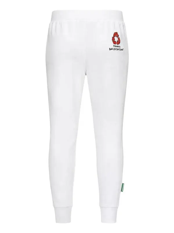 Dsquared2 Logo-print Brushed Track Pants - White