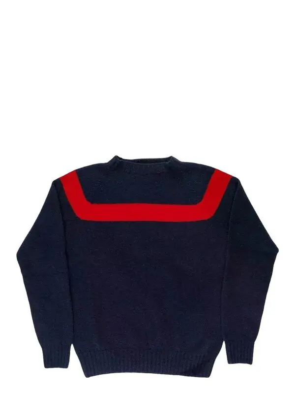 LA FETICHE Seam-free Graphic-panel Sweater - Blue