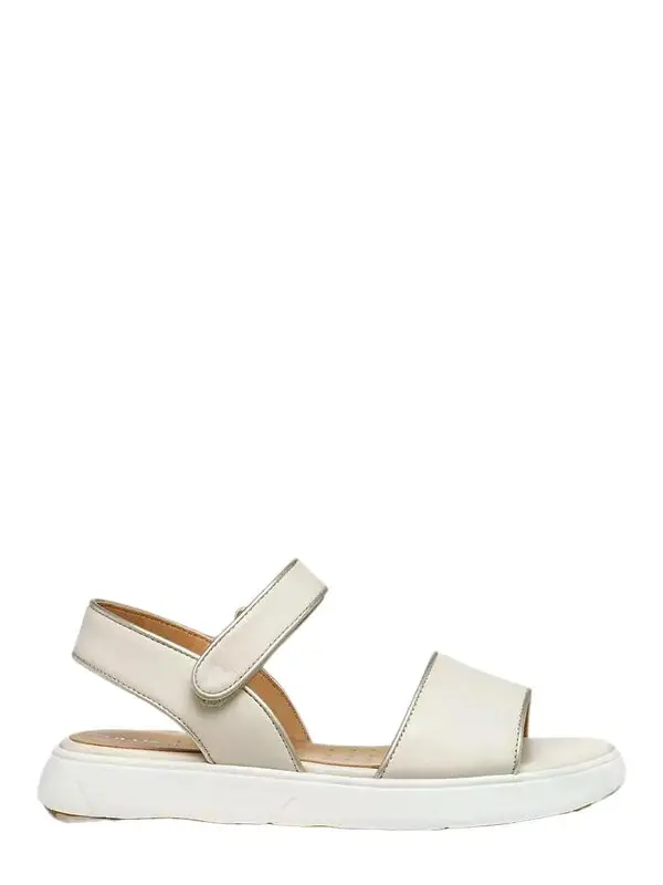 Geox Nebula 2.0 C S Touch-strap Leather Sandals - Neutrals