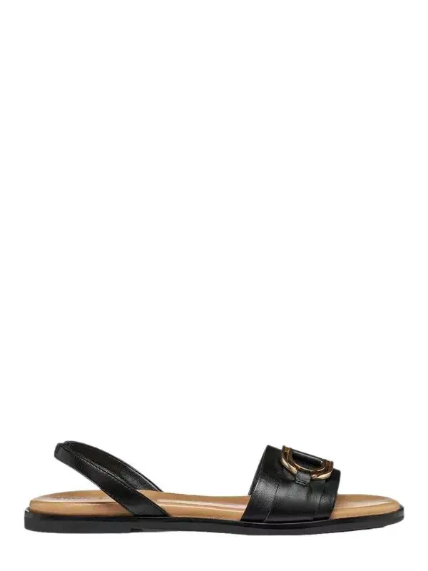 Geox Naileen Buckle-detail Slingback Sandals - Black
