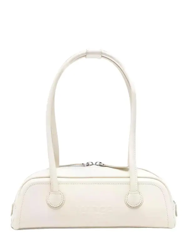 MARGESHERWOOD Embossed-logo Leather Tote Bag - Neutrals