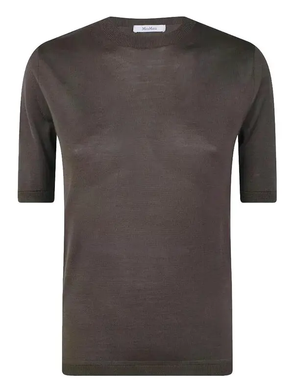 Max Mara Aceti Short-sleeve Sweater - Brown
