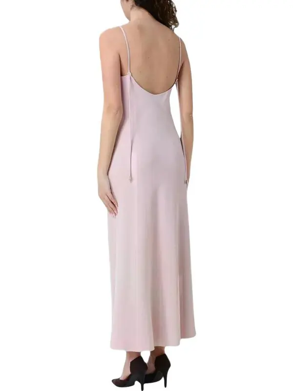 HANITA Maxi Asymmetric Cowl-neck Dress - Pink