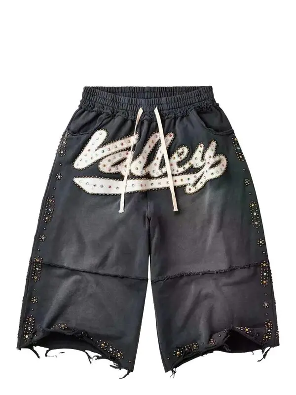 VALE FOREVER Skittle Sworts Embellished Shorts - Grey