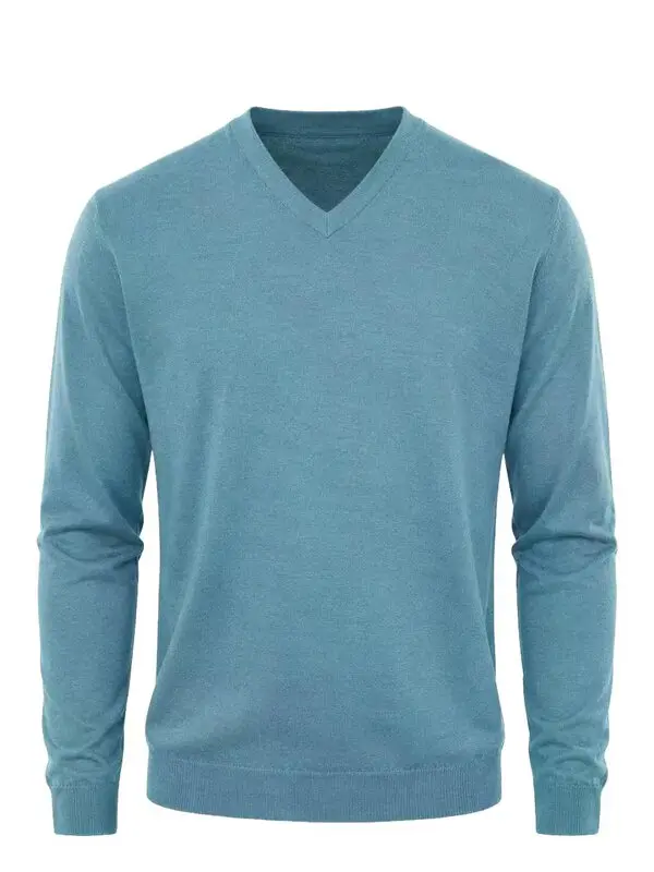 Malo V-neck Sweater - Blue