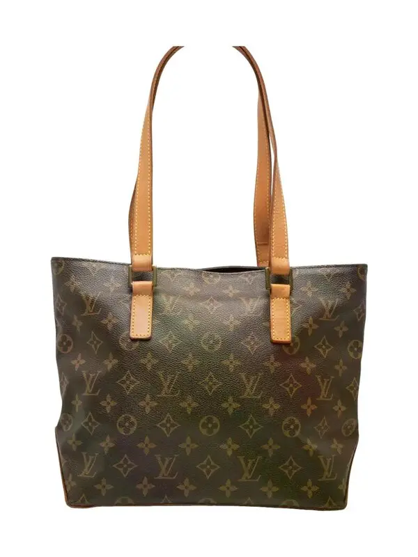 LOUIS VUITTON 2002 Monogram Cabas Piano Tote Bag - Brown