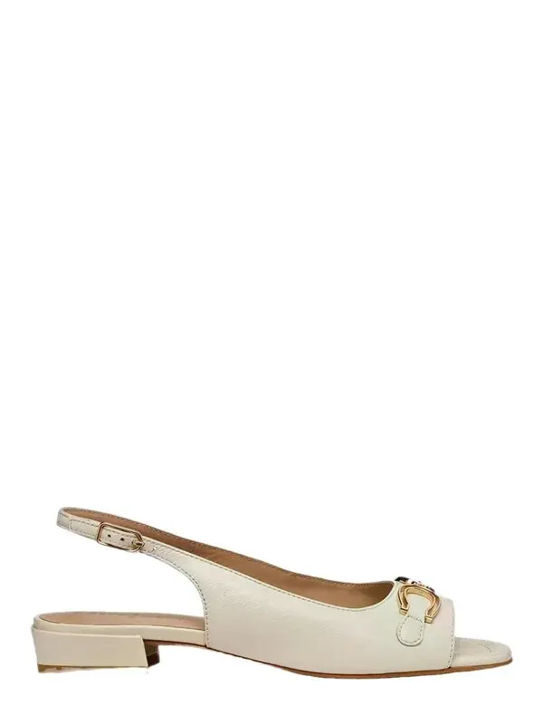 Geox New Eraklia Horsebit-detail Slingback Sandals - Neutrals
