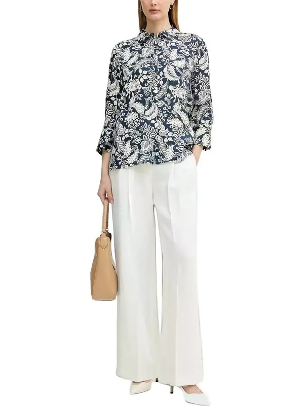 JOOP! Bärbel Floral-print Shirt - Blue