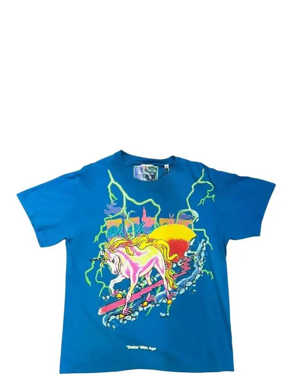 BETTER WITH AGE Graphic-print T-shirt - Blue