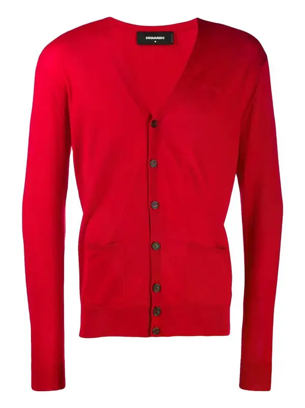 Dsquared2 Slim-fit Cardigan - Red