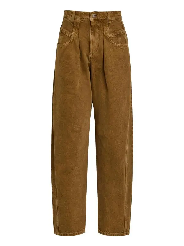 Isabel Marant Étoile Lisha Barrel-leg Jeans - Bronze