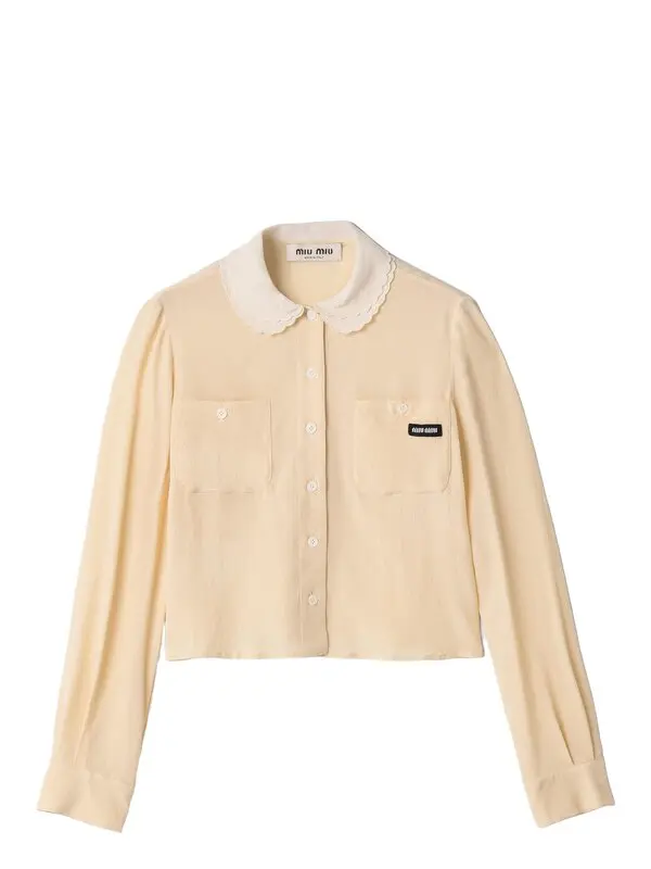 Miu Miu Marocain Shirt - Vanilla