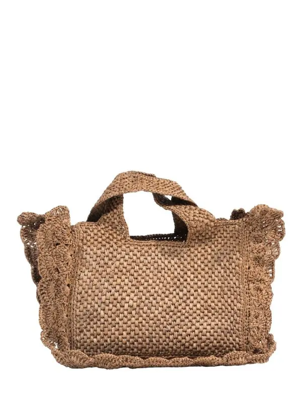 ZANATANY CONCEPTS Floute Caramel Raffia Bag - Brown