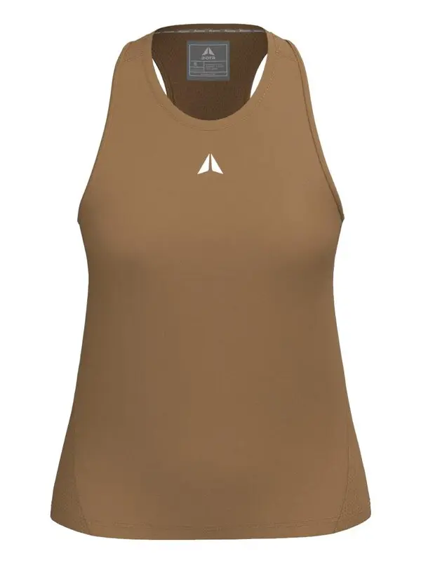 AORA ATHLETICS Dry Mesh Eco-friendly Moisture-wicking Tank Top – Lightweight Breathable Workout Shirt With Advanced Ventilation – Sustainable Activewear Top For Gym, Running, Yoga, Training, Athleisure, Outdoor Activities, And Everyday Comfort - Brown