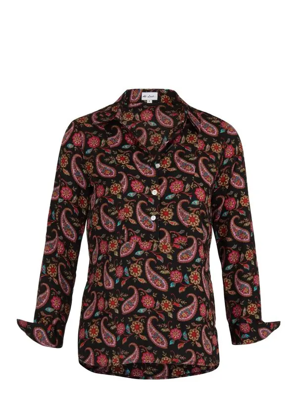 AT LAST... Soho Shirt Paisley - Black