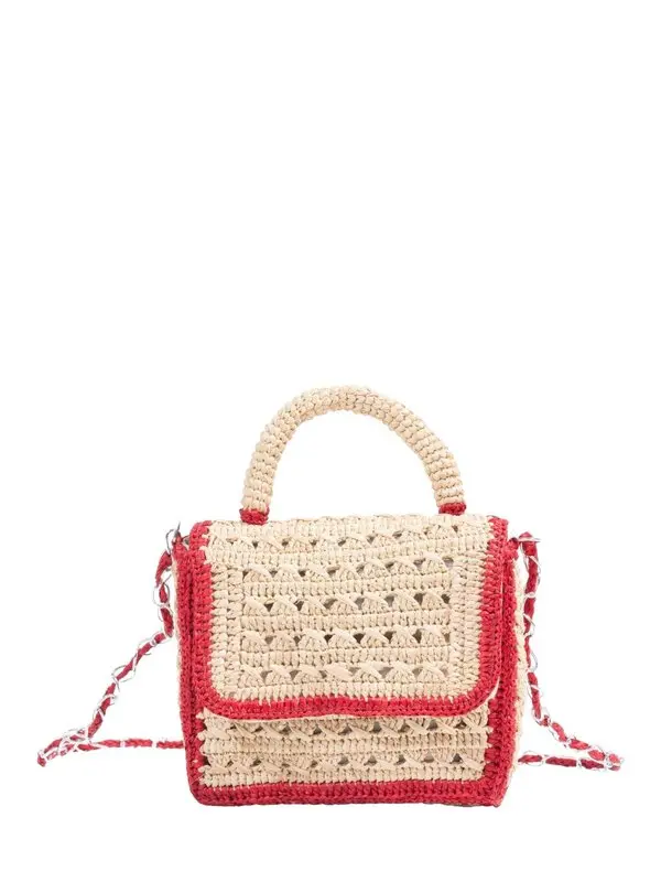 ZANATANY CONCEPTS Brouly Raffia Bag - Red