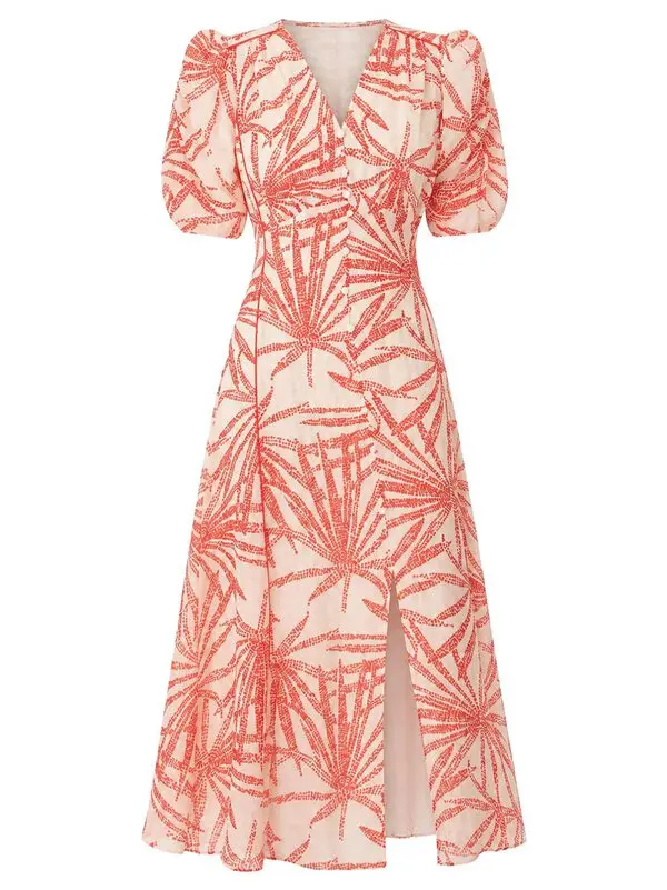 EXQUISE Adaline Midi Dress - Red
