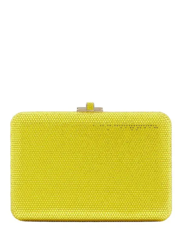 Judith Leiber Slim Slide Embellished Clutch - Yellow