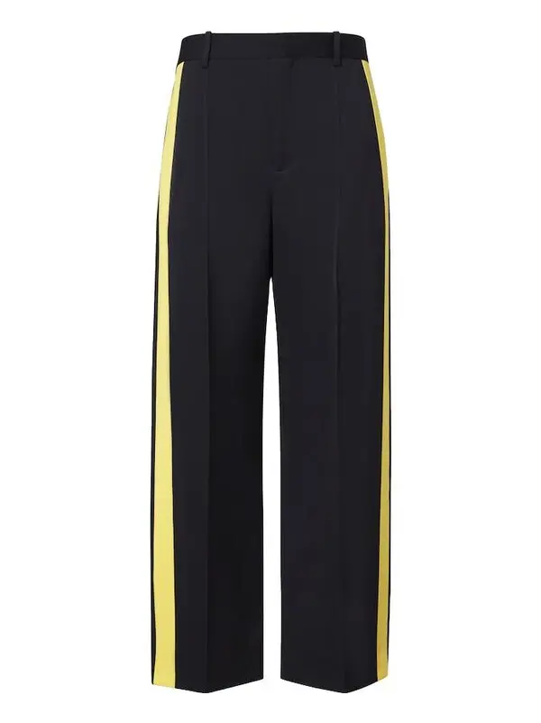 Loewe Wool Wide-leg Pants - Blue
