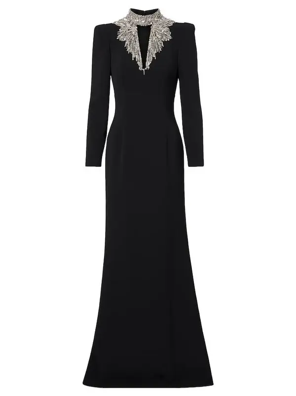 Jenny Packham Chama Embellished Gown - Black