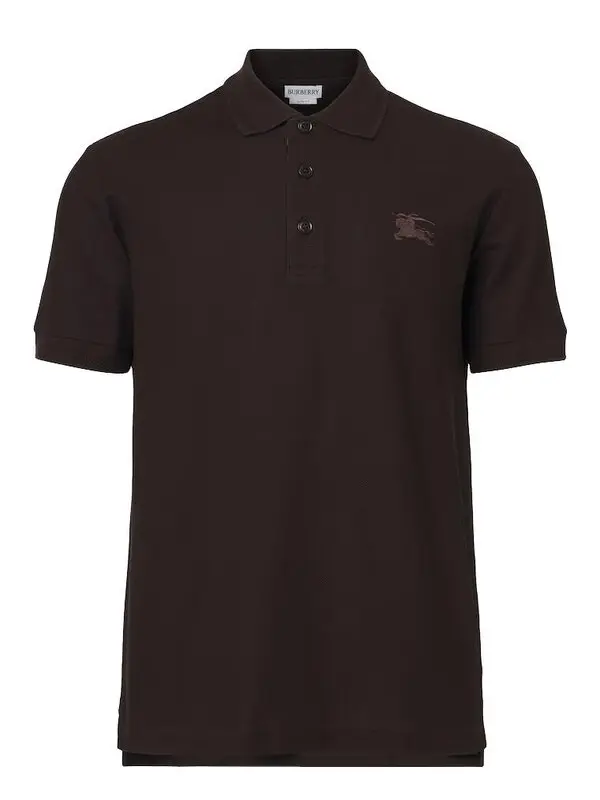 Burberry Ekd Cotton Pique Polo Shirt - Brown