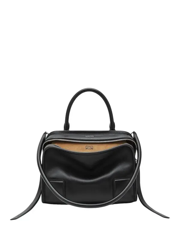 Loewe Amazona 180 Small Leather Handbag - Black