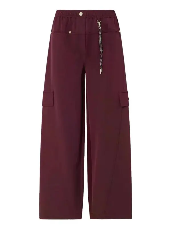 Liu Jo Elasticated Waist Track Pants With Detachable Rope Detail - Red