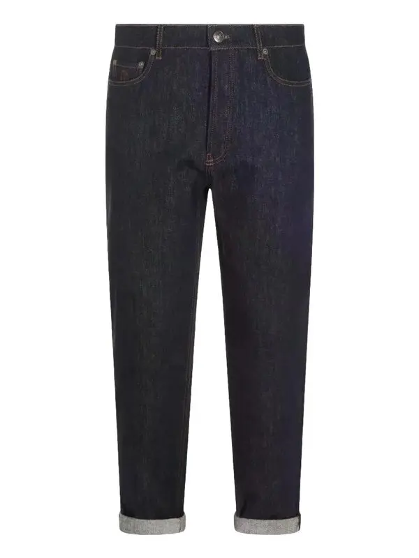 Brunello Cucinelli Contrast-stitch Jeans - Blue