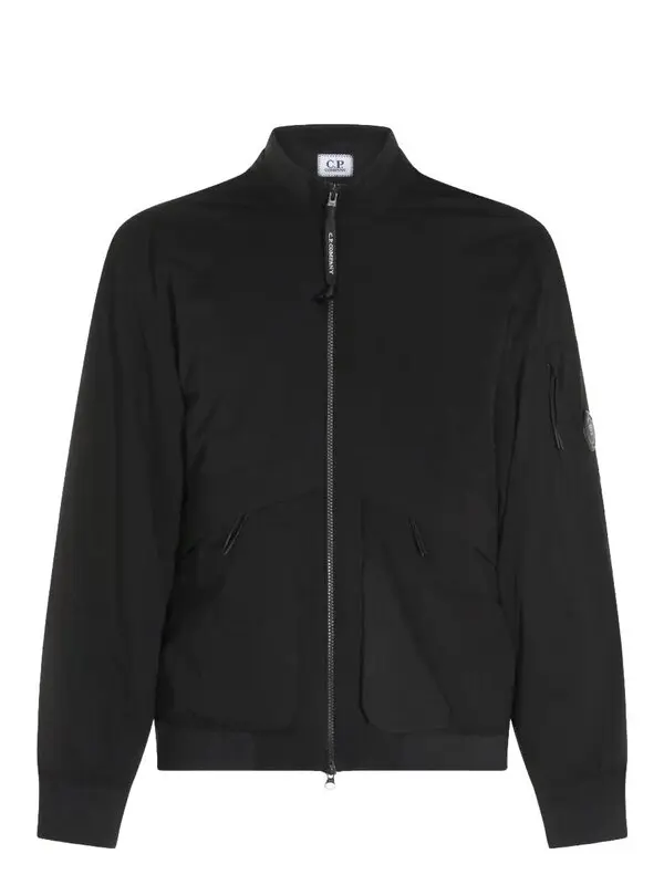 C.P. COMPANY Lens-detail Zip-fastening Jacket - Black