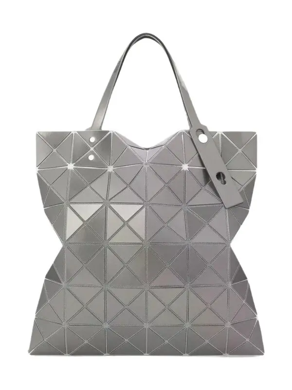 Issey Miyake Lucent Flap Geometric-panelled Tote Bag - Grey