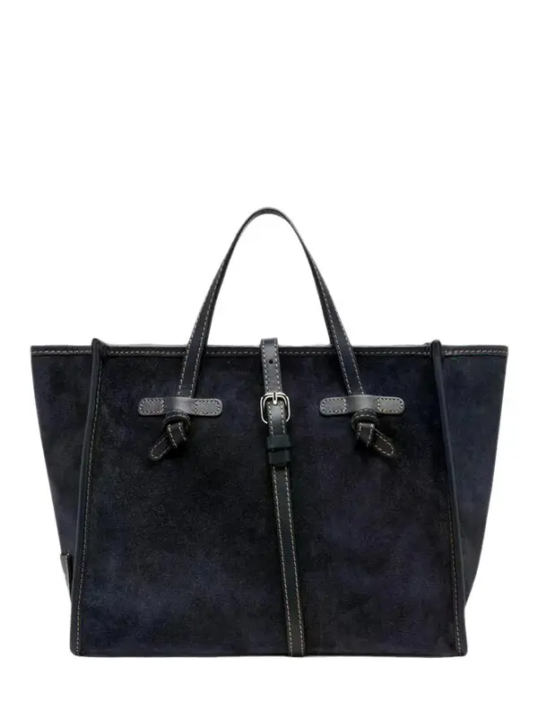 GIANNI CHIARINI Marcella 32 Suede Tote Bag - Blue