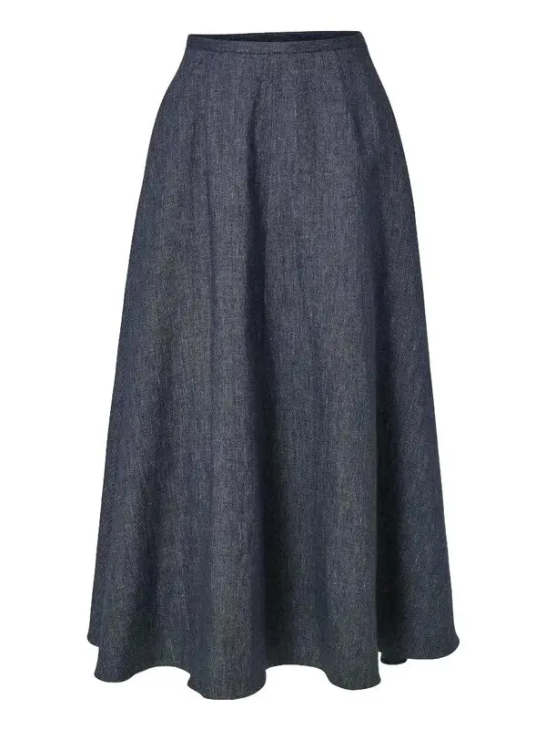 Carolina Herrera Half-circle Midi Skirt - Blue