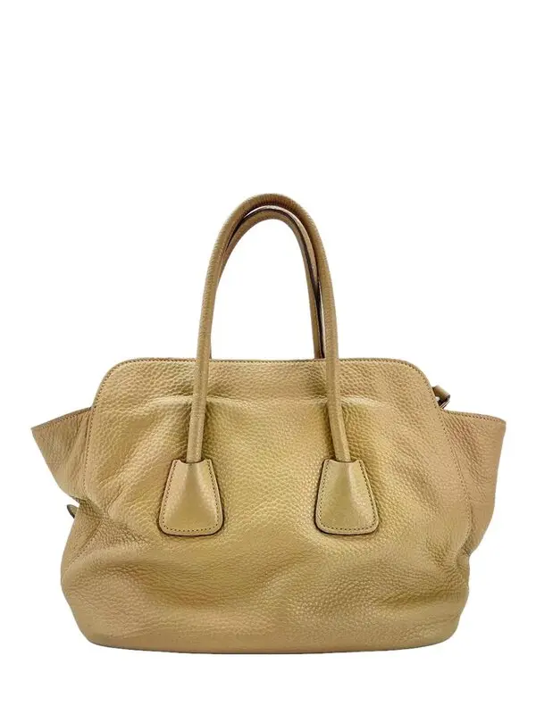 Prada 2000s Pebbled Tote Bag - Neutrals