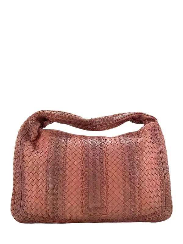 Bottega Veneta 2000s Intrecciato Shoulder Bag - Brown